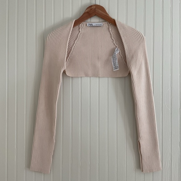 Zara | Sweaters | Zara Ribbed Cropped Shrug | Poshmark